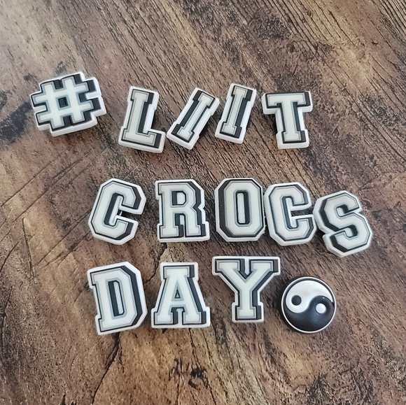 CROCS | Accessories | Crocs Limited Edition Letter And Symbol Charms ...